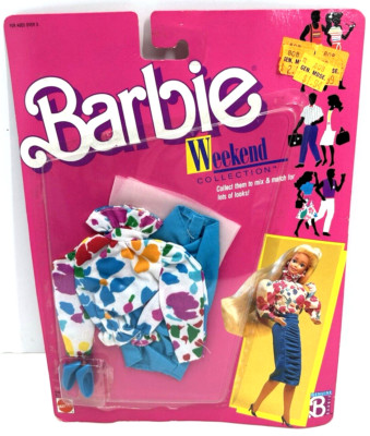 Vintage Mattel 80s Barbie Weekend Collection Fashion #1529 Doll Clothes ...