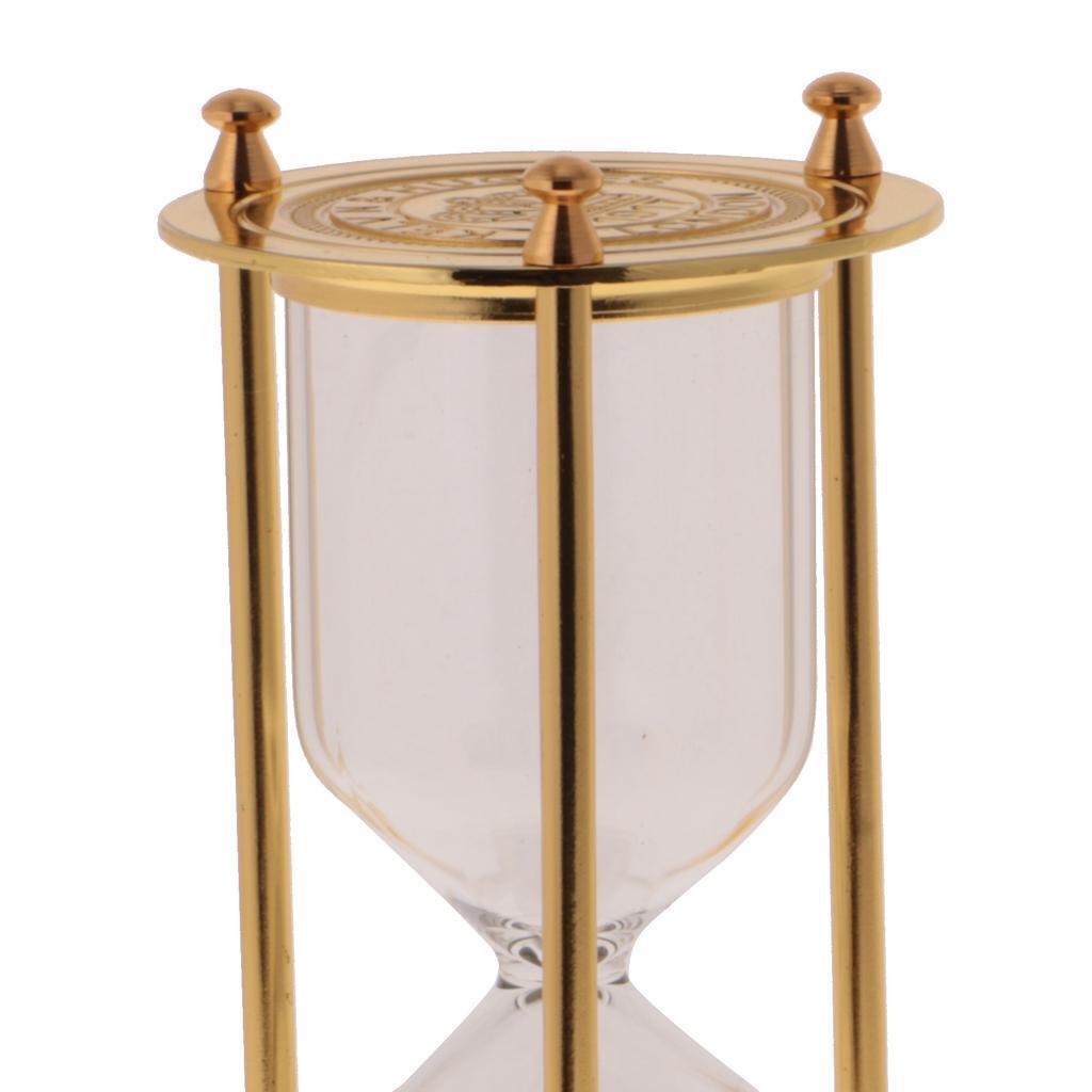 Metal Empty Sand Timer WITHOUT SAND Hourglass Home Office Decor Gold S ...