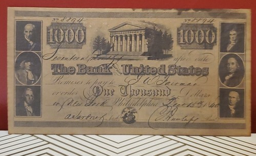 $1,000 Replica Advertising USA Bank Note Pennsylvania | eBay