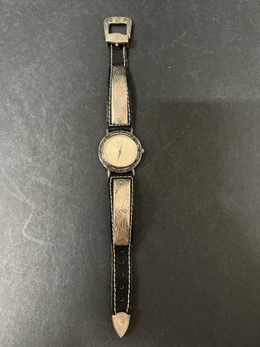 Infinity Indian Head Watch with Leather and Metal Band - New Battery | eBay