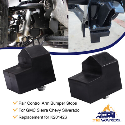 2PCS Suspension Lower Control Arm Bumper For GMC Sierra Chevy Silverado ...