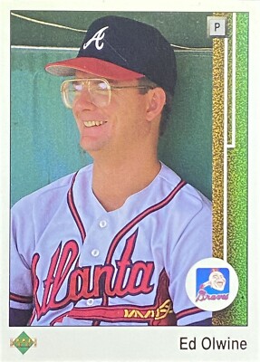 1989 Upper Deck #435 Ed Olwine Atlanta Braves Baseball Card | eBay