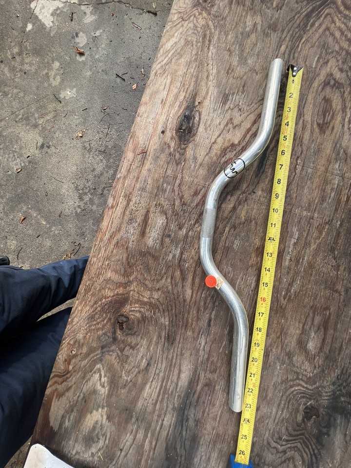 Vintage NOS CW Racing BMX Ultra Mini Aluminum Handlebars Silver Rare ...