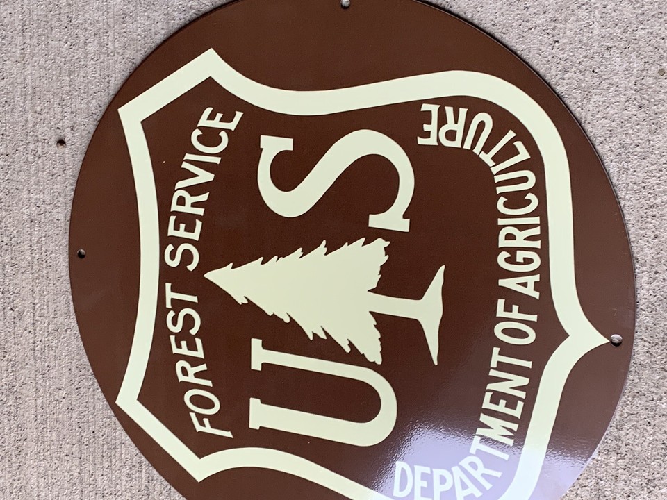 Vintage Style US Agriculture Forest Service Heavy Steel Quality Sign | eBay