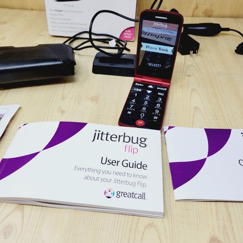 Jitterbug Flip - 16 GB - Red (Unlocked GreatCall Verizon) for sale ...