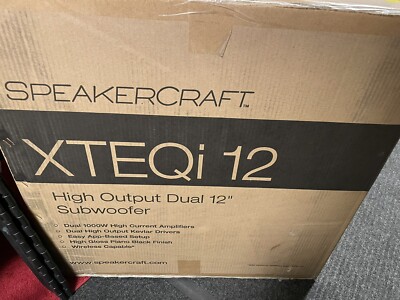 Speakercraft XTEQi Dual 12" Subwoofer Multivoltage, 1000 Watts x 2 ...