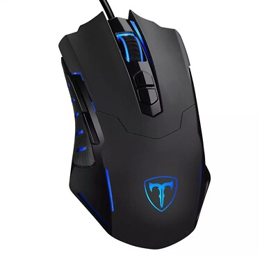 Wired Game Gaming Mouse T7 7200 DPI Optical RGB Light 7 Programmable ...