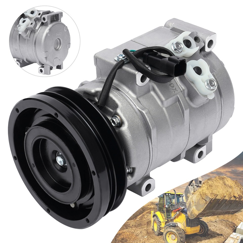 For Excavator Caterpillar 320C/320D Air AC Compressor 176-1895 201-3837 ...