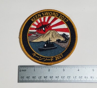 USAF JASDF Keen Sword 2017 Patch 4" Japan -- VERY GOOD! HOOK & LOOP | eBay