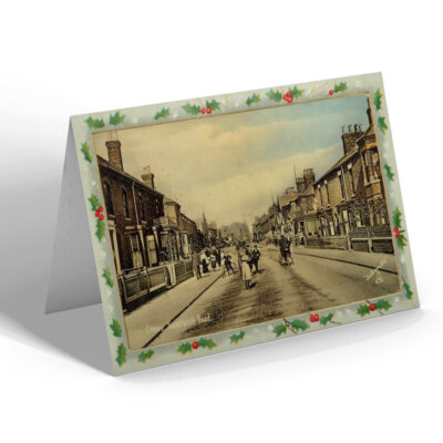 CHRISTMAS CARD Vintage Cheshire - Crewe. Nantwich Road (b) | eBay Australia
