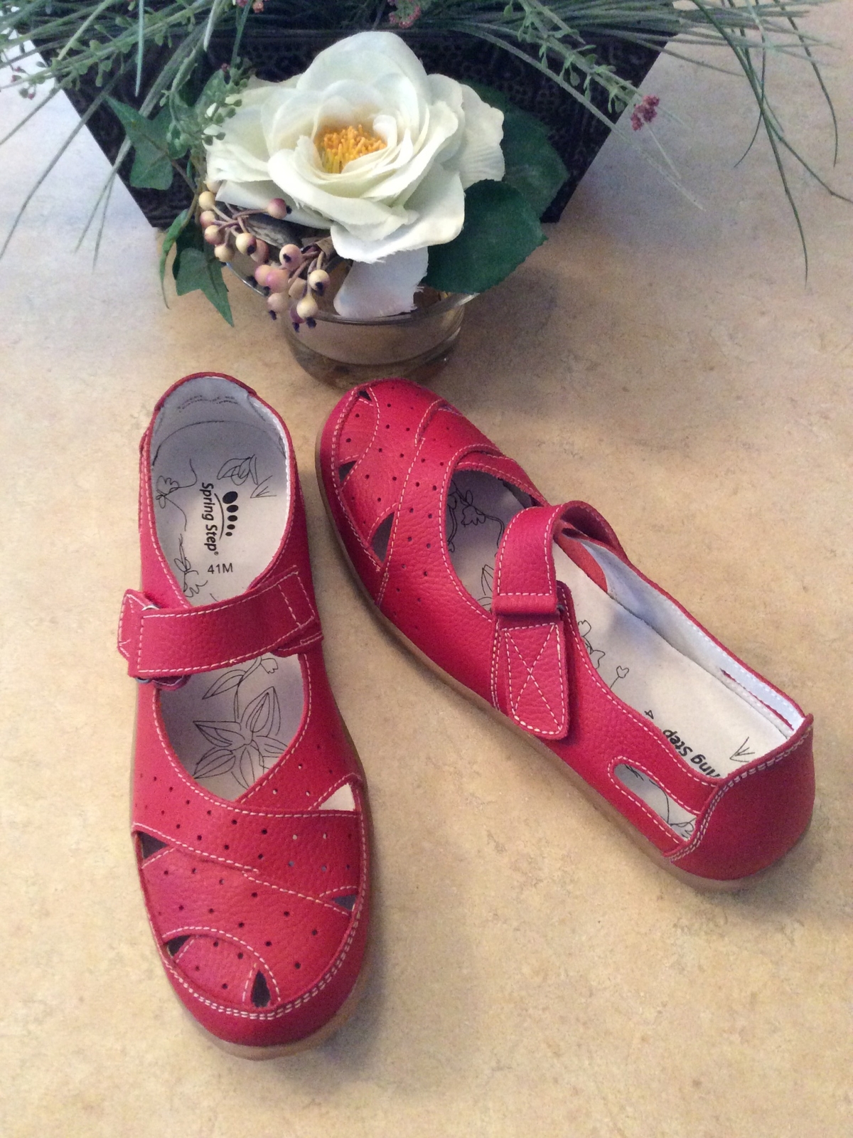 NEW SPRING STEP STREETWISE WOMEN’S RED Slip On Shoes Size 11M $80 | eBay