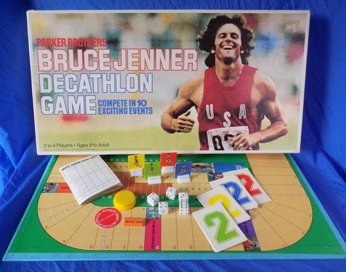 Bruce Jenner Decathlon Board Game Parker Brothers Complete w ...