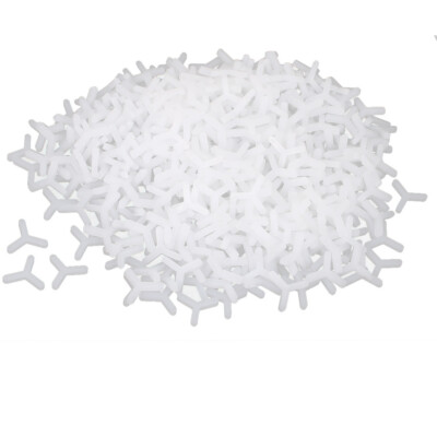 1000pcs Wall Floor Tile Plastic Y Type Spacers Tiling Tools 3mm White ...
