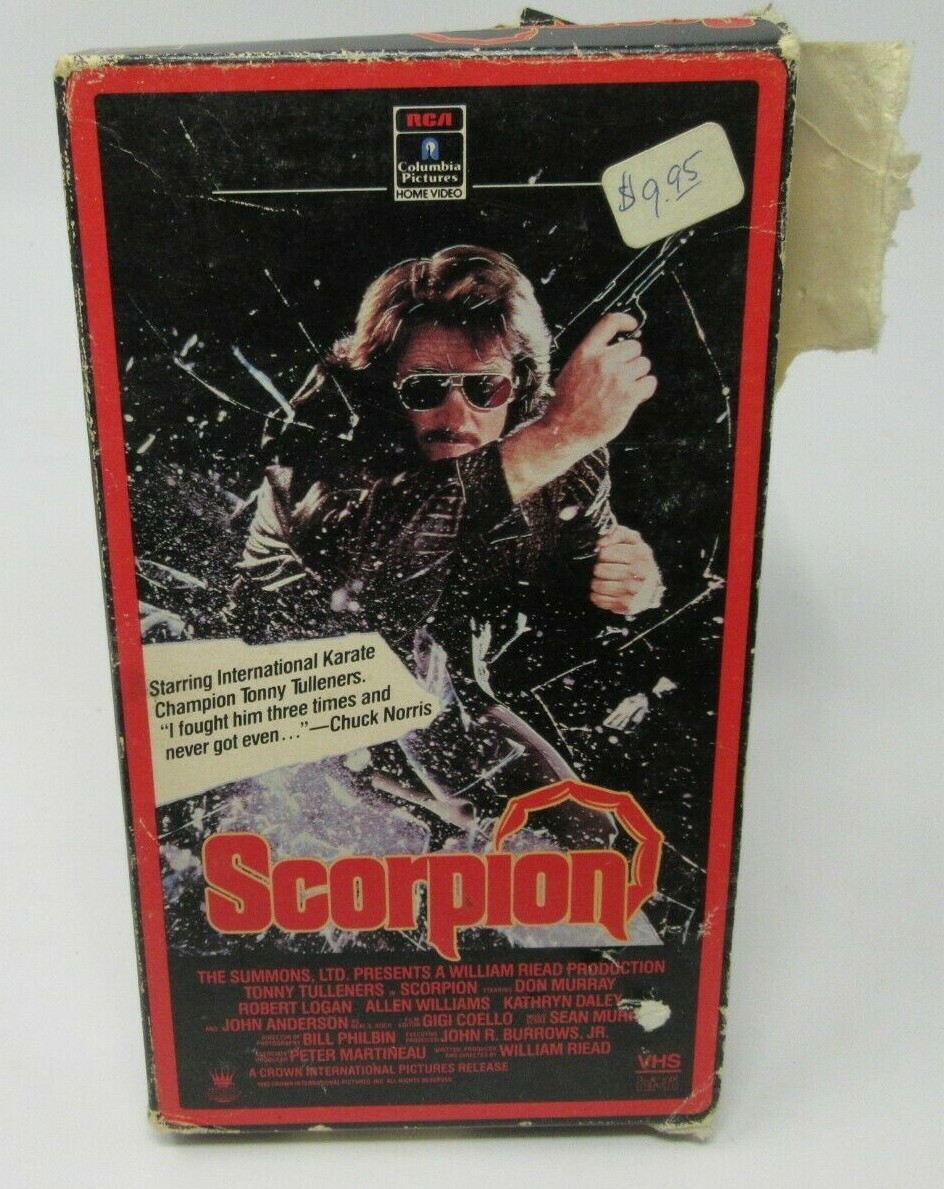 SCORPION VHS VIDEO MOVIE, DON MURRAY, TONNY TULLENERS, ROBERT LOGAN ...