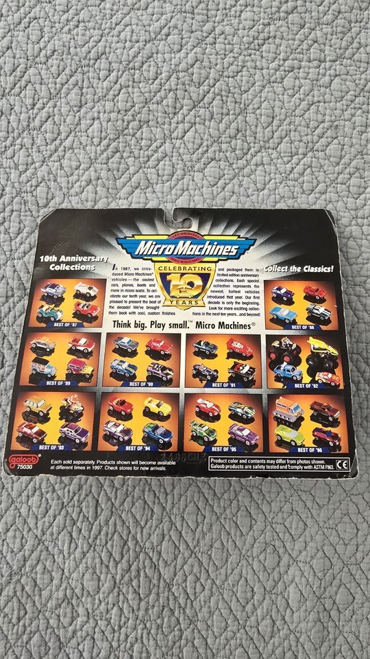 Micro Machines 10th Anniversary Best of '91 Collection Galoob 1997 | eBay