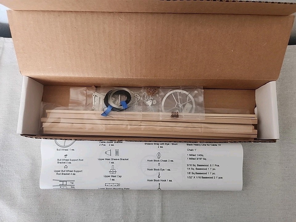 CROW RIVER PRODUCTS STIFF LEG DERRICK KIT 320 O Scale / On3 SCALE, NEW ...