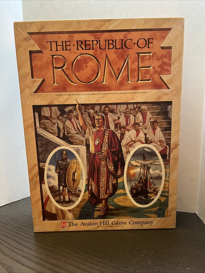 The Republic of Rome by Avalon Hill Games Complete Unpunched 1990 ...