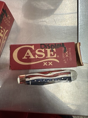 Case xx Trapper Knife Star Spangled Natural Bone US Flag Pocket 64132 ...