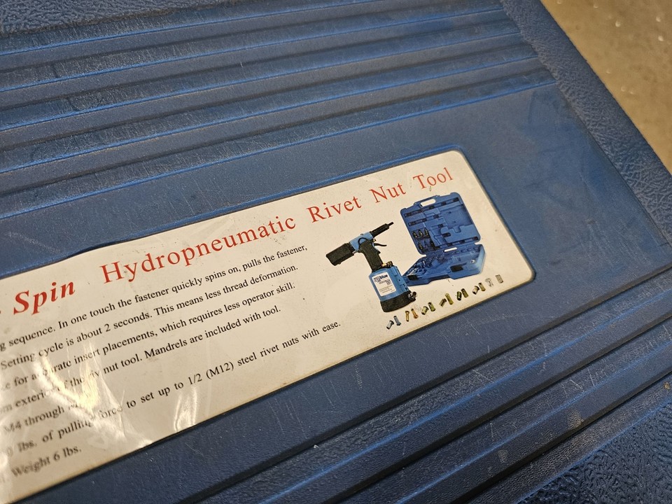 BP-60 PULL ULTRA BP BLUE PNEUMATIC AIR HYDRAULIC RIVET NUT TOOL SET ...