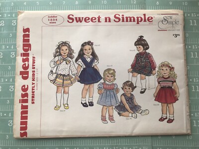 Vintage UNCUT Sunrise Designs Sweet n Simple 1988 S452 dress purse ...