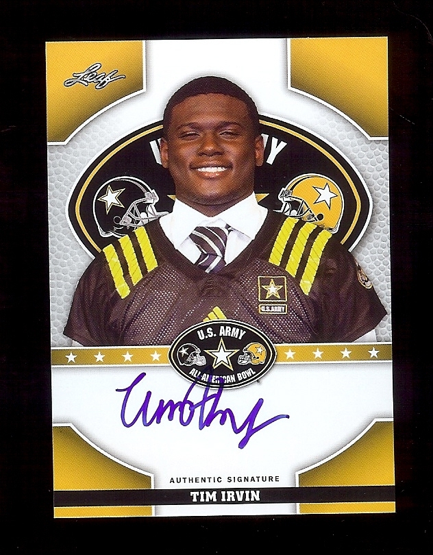 TIM IRVIN 2015 Texas Longhorns Football - U.S. Army - Certified *TOUR ...