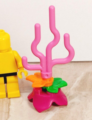 New LEGO Pink Plant SEAWEED Ocean Floor Flower Mermaid Bedroom Coatrack ...