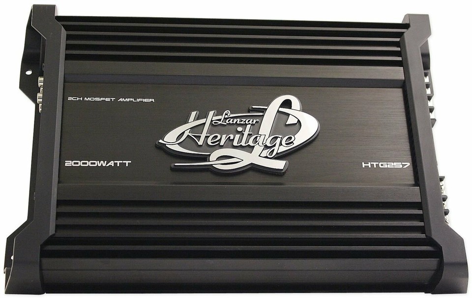 Lanzar - HTG257 - 2000 Watt 2 Channel Mosfet Amplifier Car Audio ...