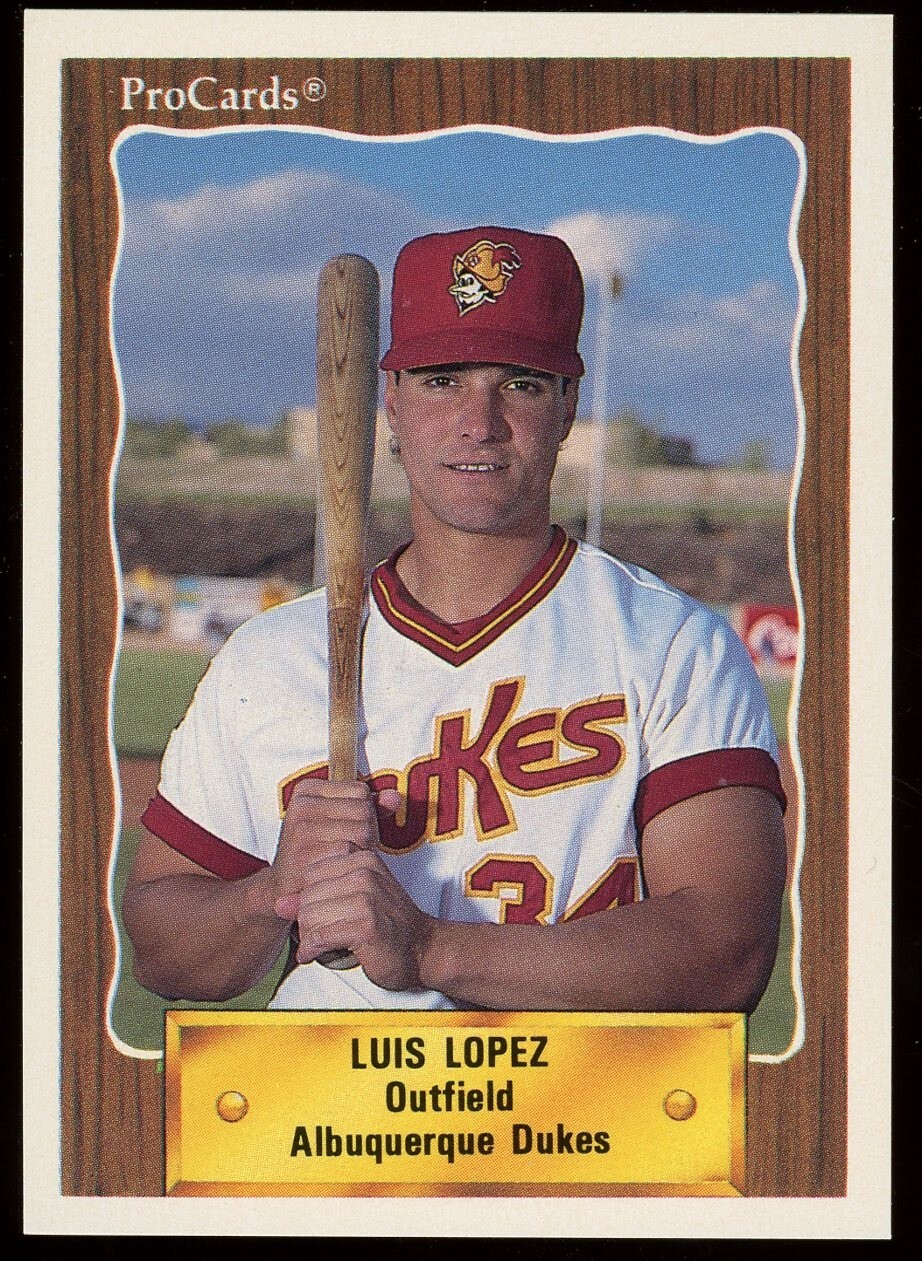 1990 ProCards Albuquerque Dukes LUIS LOPEZ RC DODGERS BROOKLYN NY | eBay