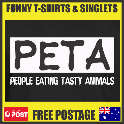 Funny Singlets Men's Novelty Singlets Tank Top Funny T-shirts PETA ...