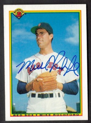 1990 Bowman Mike Rochford Card #264 Autograph Signed Red Sox | eBay