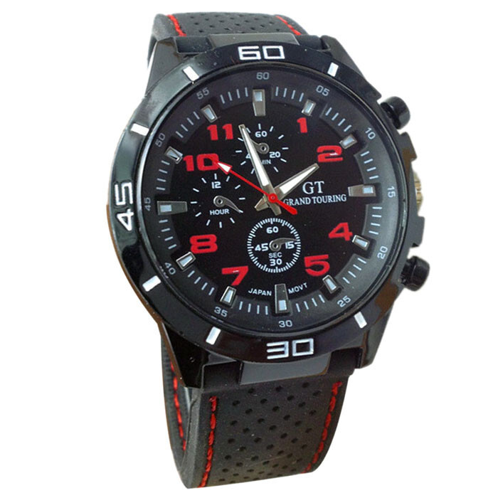 Sport Quartz Watch Men Military Watches Sport Wristwatch Silicone ...
