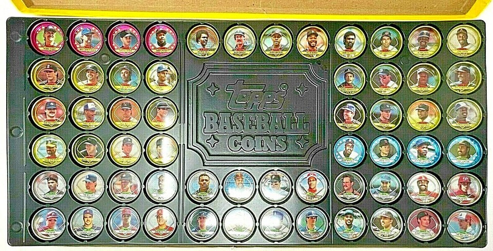 Vintage 1990 TOPPS Baseball Coins Set of 60 Complete Set Excellent ...