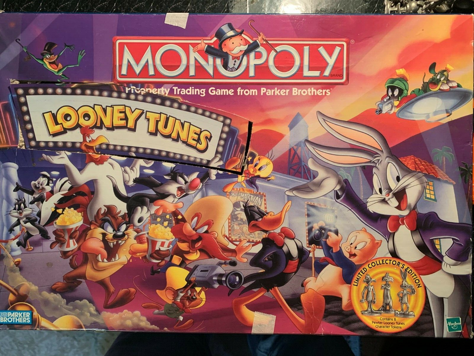 Monopoly Looney Tunes ROOTINEST TOOTINEST COWBOY That's All Folks Cards ...