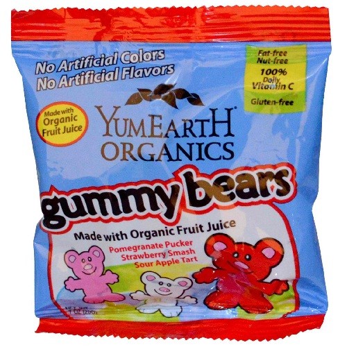 Yummy Earth Organics Gummy Bears Organic Snack Pack .7 Oz 10 Count CAS ...