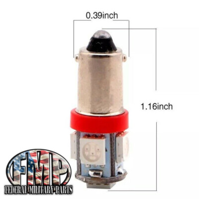 2 Humvee Dash Lights Red Brightest Humvee Bulbs, 24v Led M998 ...