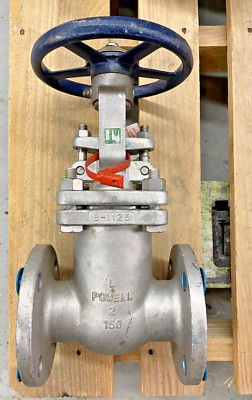POWELL 2491 Stainless Steel CF8M Gate Valve 2" Class 150 Flanged End | eBay