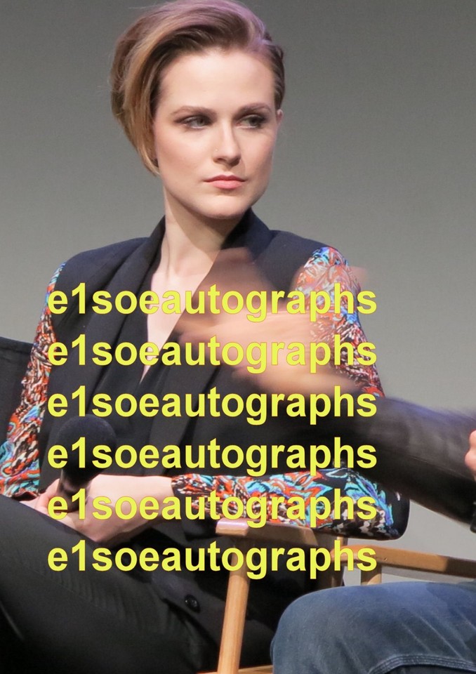 Evan Rachel Legno Firmato 8x10 Foto IN Cover Impermeabile Il Wrestler ...