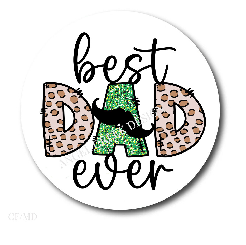 BEST DAD EVER w/'Stache Scrapbook Stickers Envelope Seals Father's Day ...