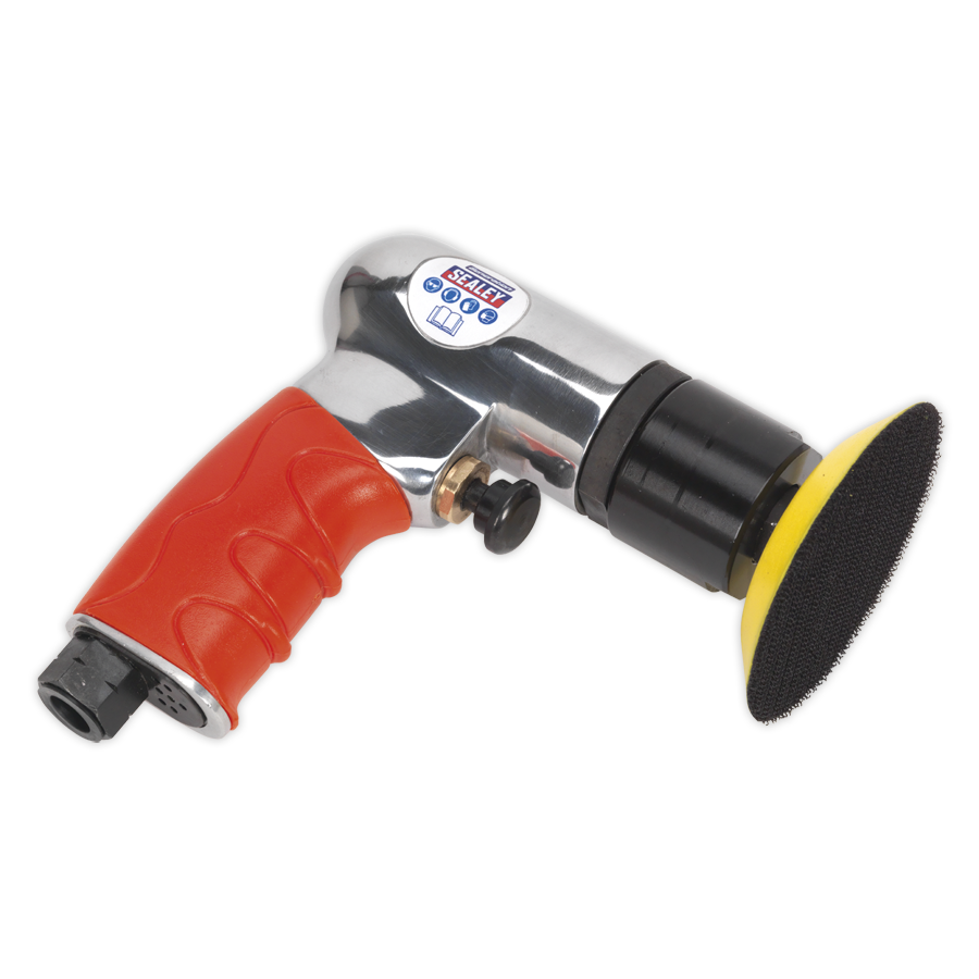 Sealey 75mm 3" Mini Lightweight Hook & Loop Air Polisher/Buffer/Buffing ...