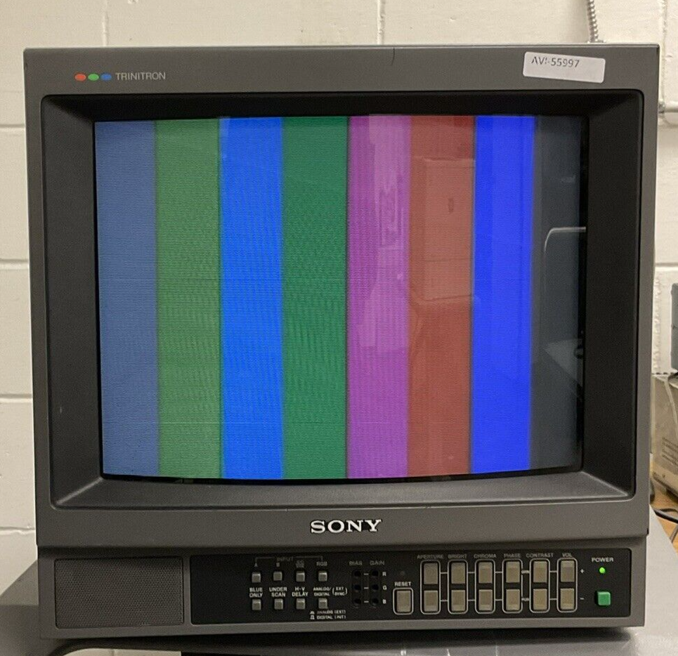Sony PVM-1341 13" Trinitron Color Professional Video Monitor - TESTED ...