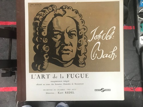KURT REDEL L'ART DE LA FUGUE JEAN SEBASTIEN BACH DOUBLE LP DUCRETET ...