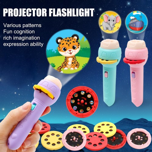 Cartoon Projector Children Flashlight Mini Animal Projection Light ...
