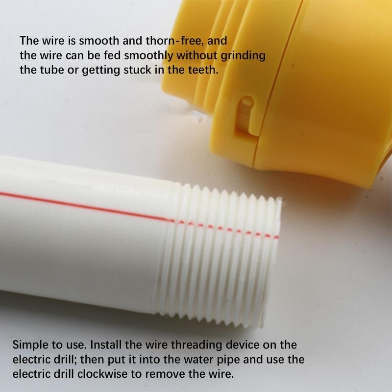 Electric Drill Compatible PVC Pipe Threader Kit with Various Die Sizes ...