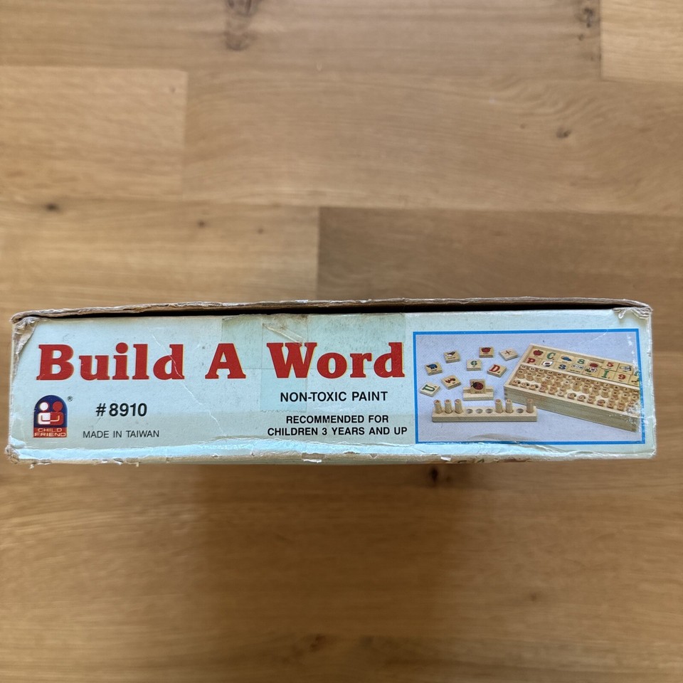 Build A Word Toy Game Educational Letters Numbers Montessori Wooden Toy ...