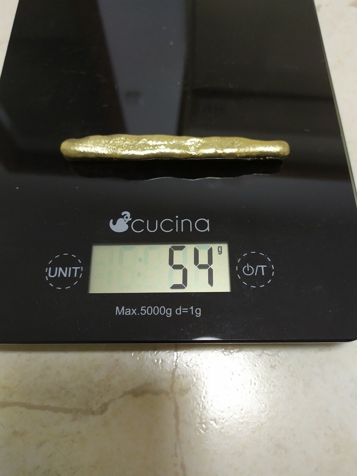 54 Grams Scrap Gold Bar For Gold Recovery Melted Different Computer ...