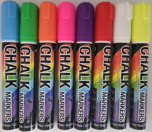 Jumbo Liquid Chalk Markers Washable Fluorescent Neon 10mm Tip 1/Pk ...