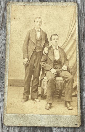 Antique CDV Photo Of Two Men - Pottsville, PA | eBay
