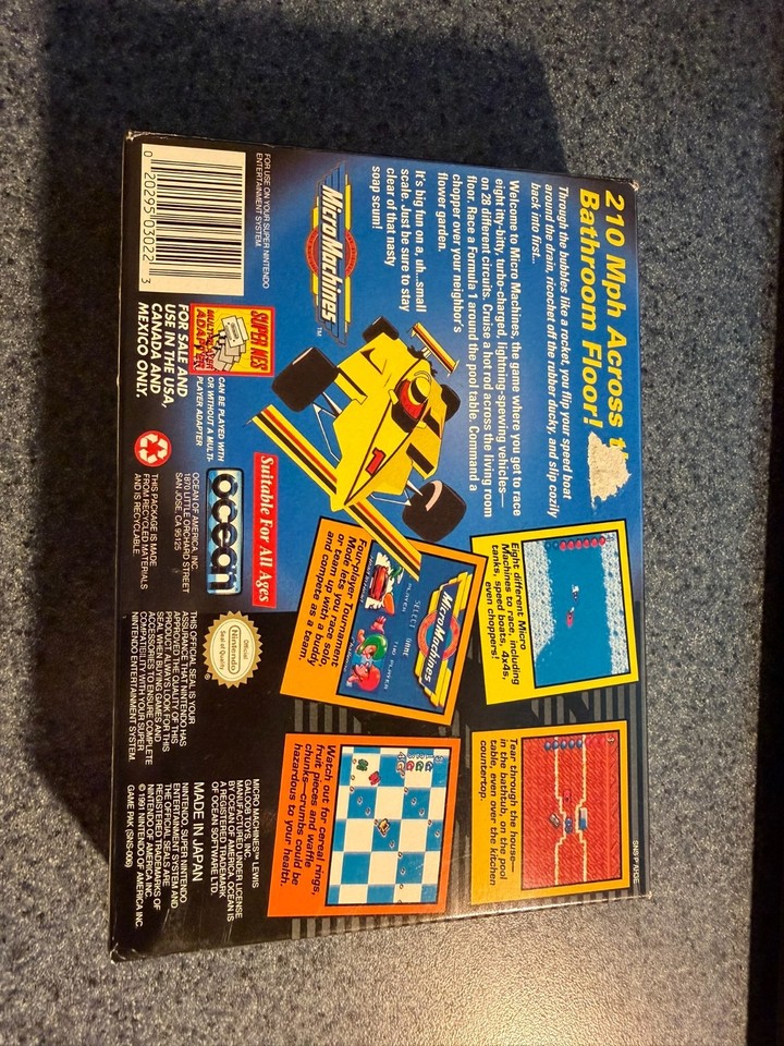 Micro Machines for Super Nintendo (SNES) CIB Complete Excellent ...