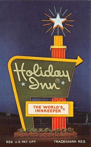 Napoleon Ohio 1960s Postcard Holiday Inn Motel Sign | eBay