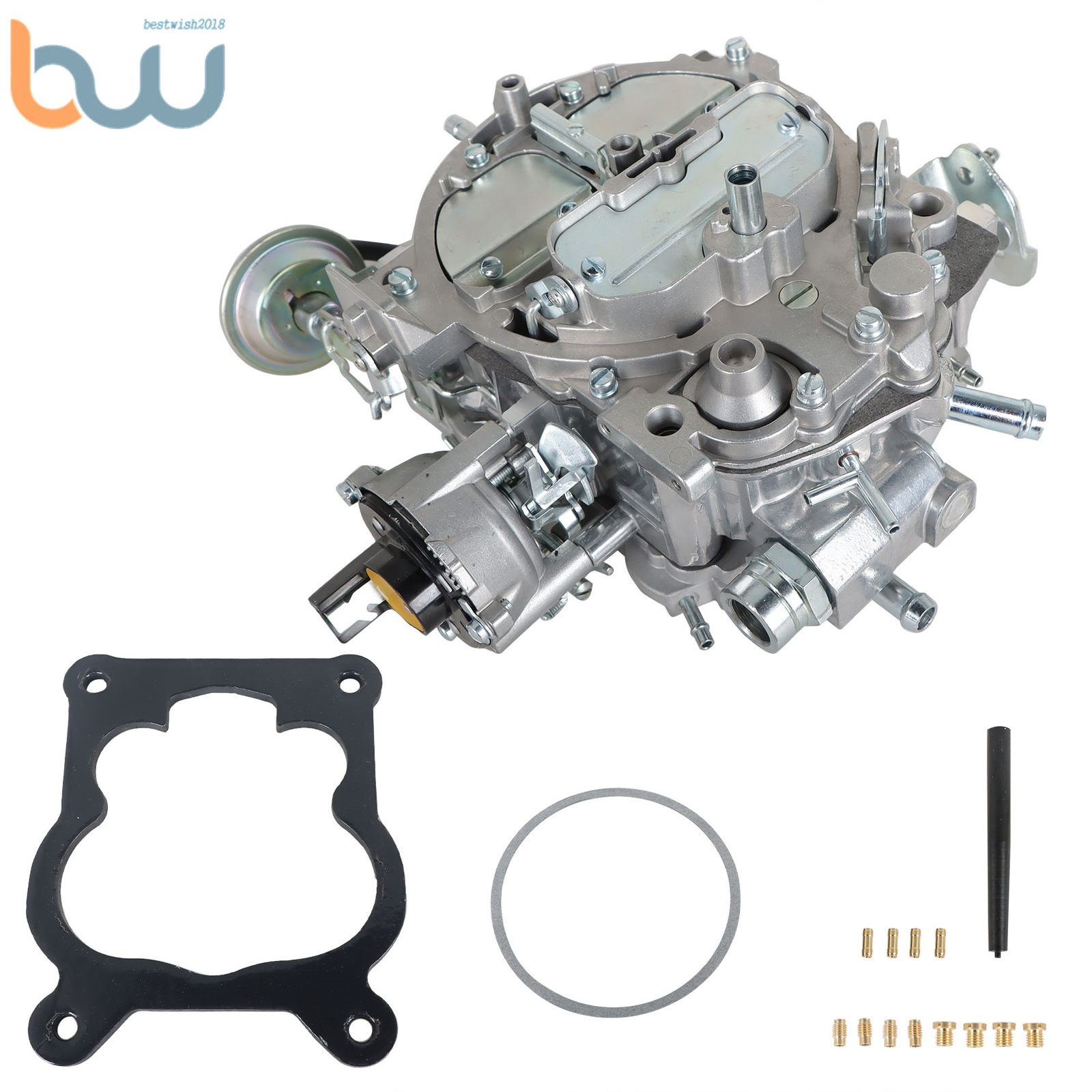 Carburetor 4 BBL Fit For Rochester Quadrajet 350 Mercruiser Electric ...